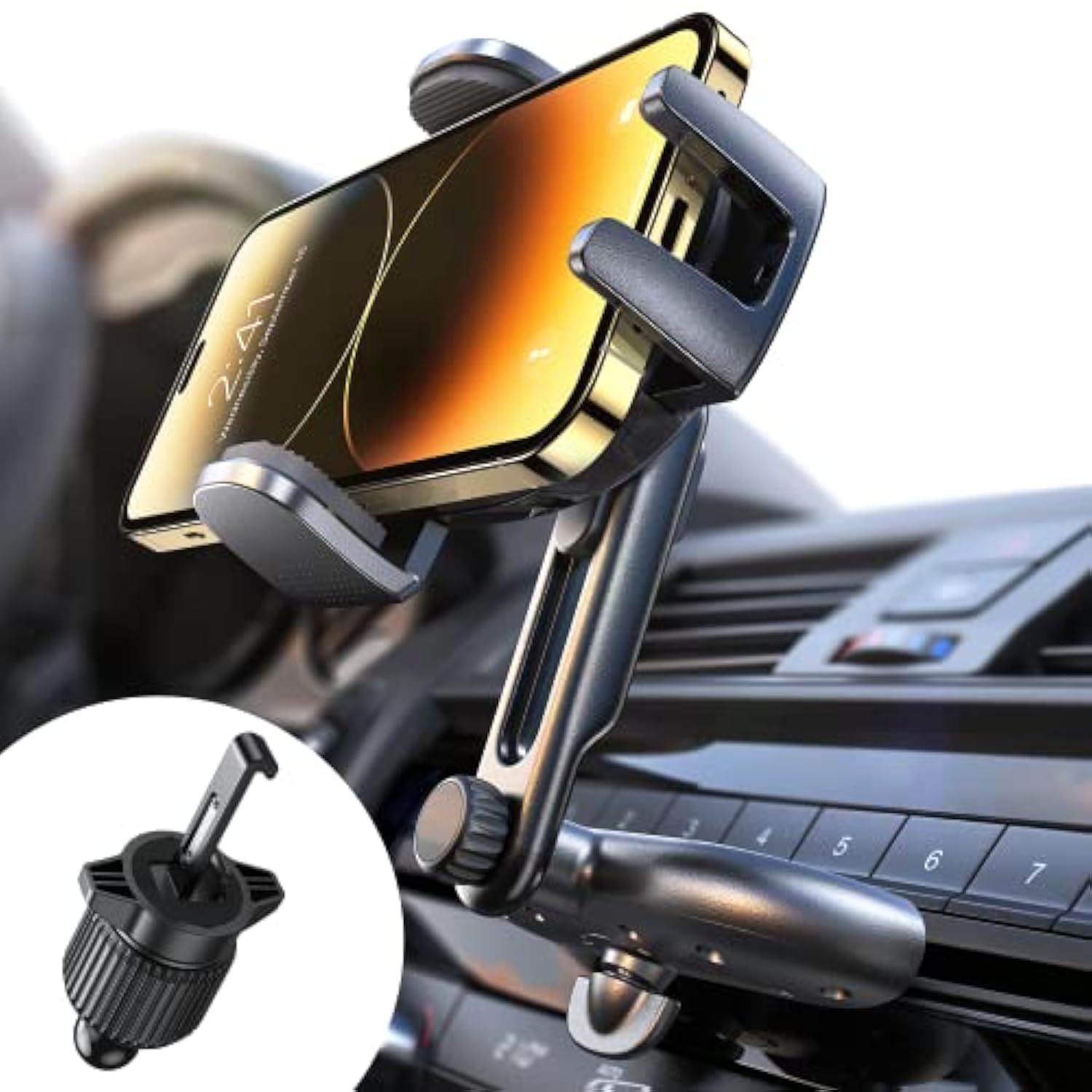 Ultra Sturdy One Hand Operation CD Player Phone Mount – Globaleparts