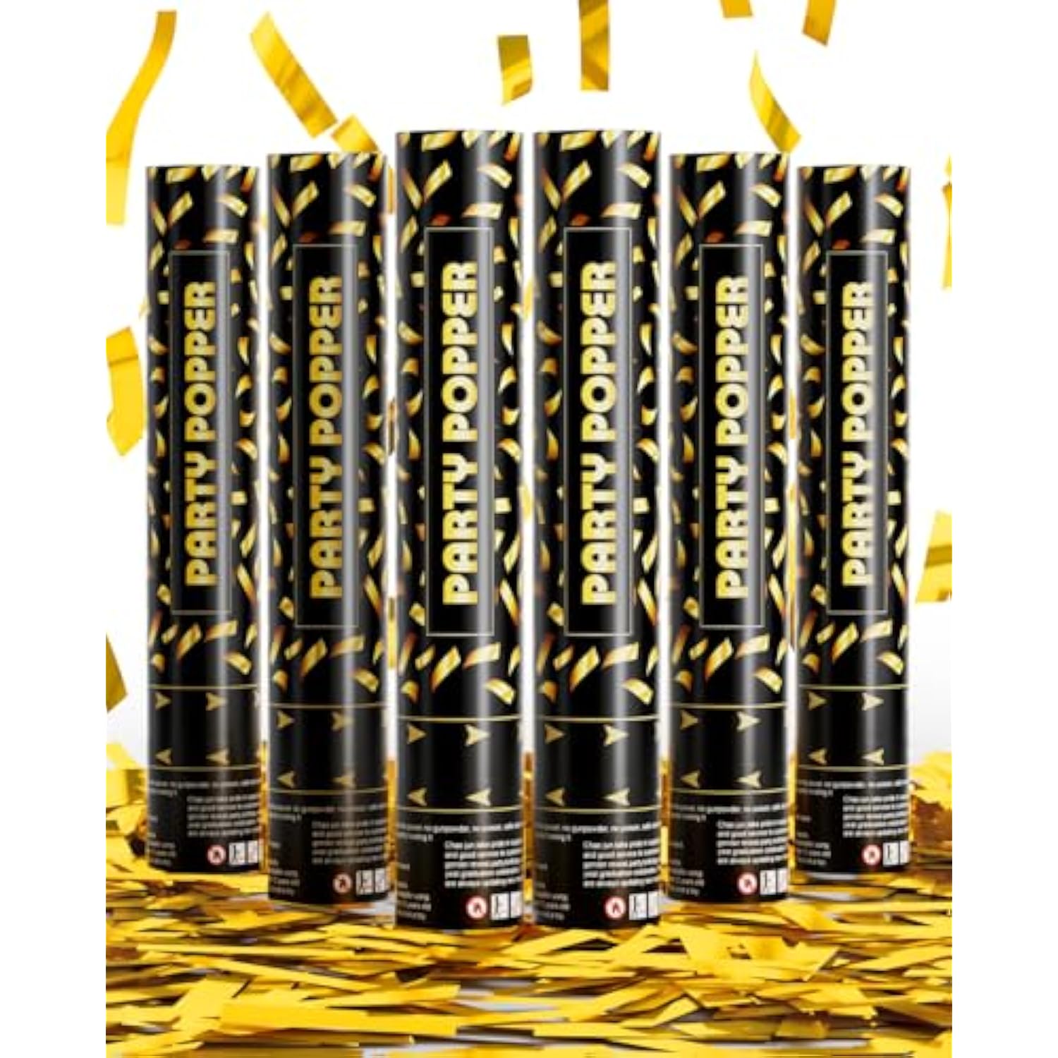 Gold Confetti Cannon Poppers - Party Confetti Shooter Popper For ...