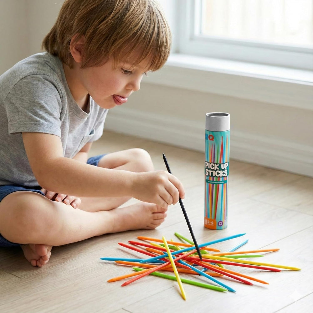 Hi-Q Pick Up Sticks Game: 41 Brightly Colored Plastic 7" Pick Up Sticks ...